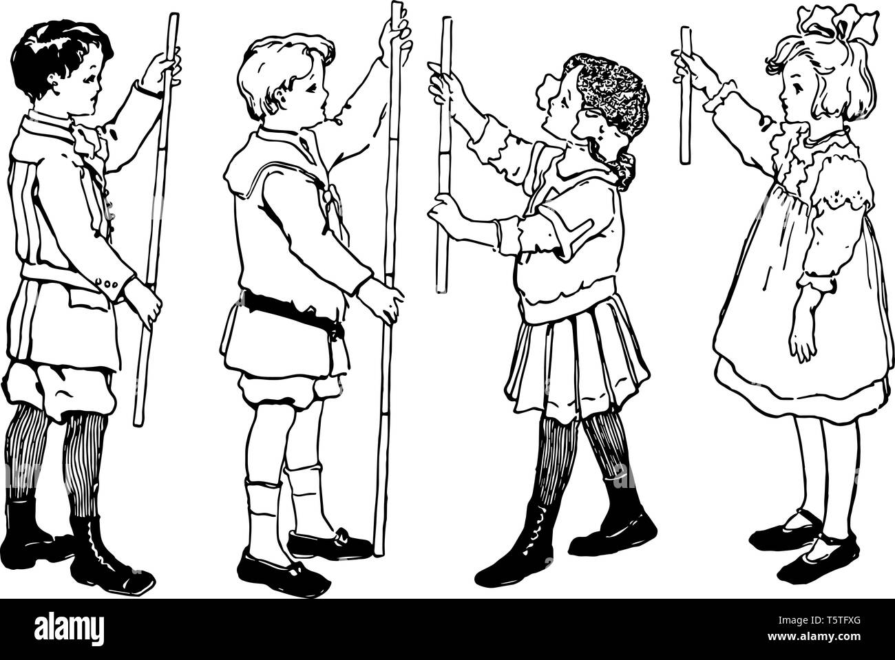 This picture is showing four children holding the rules of different ...