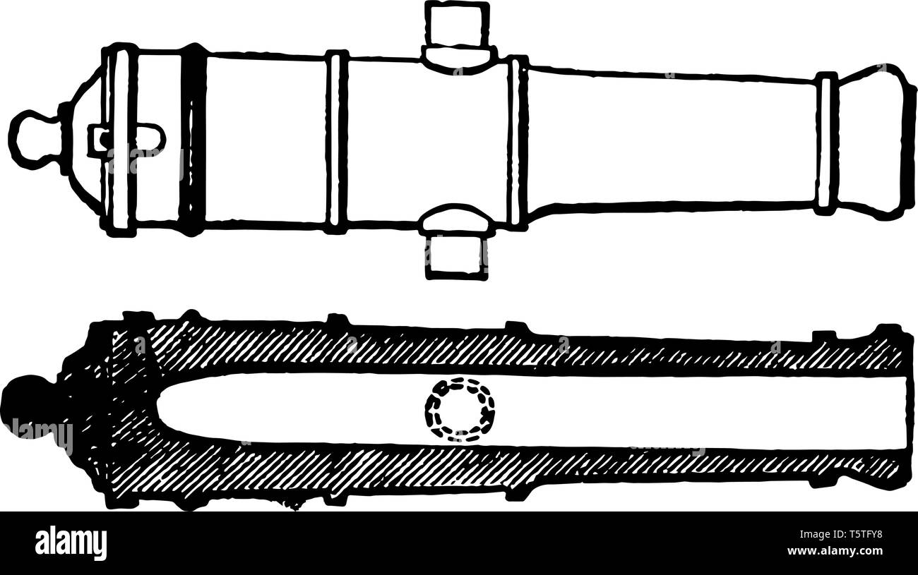 Howitzer drawing Stock Vector Images - Alamy