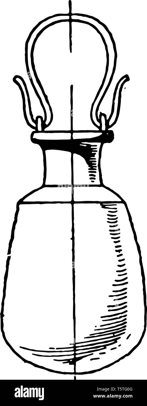 Egyptian Bucket made of bronze used to carry water, vintage line ...