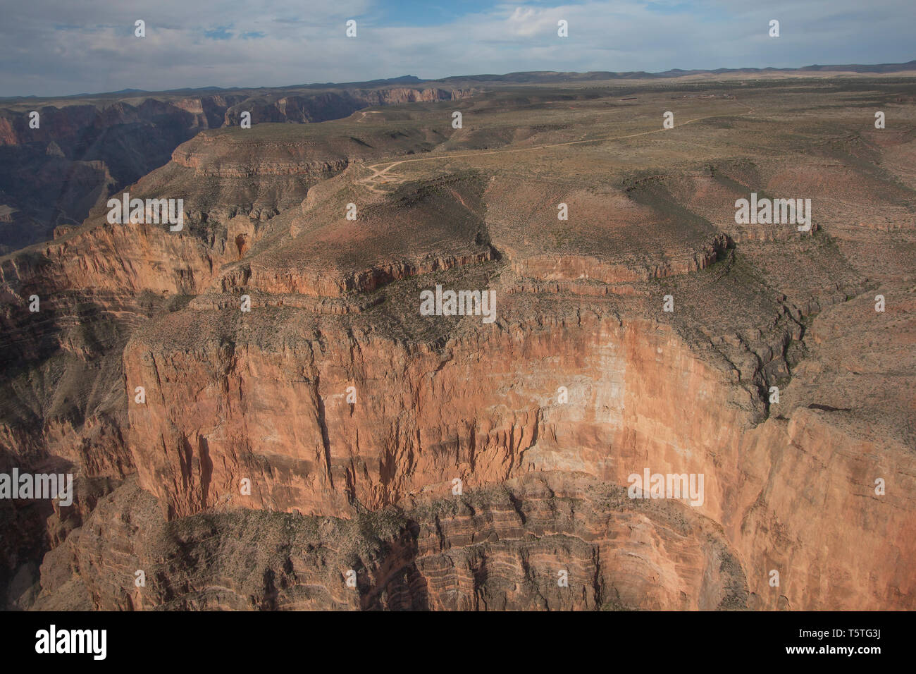 Aerial of the Grand Canyon West Rim Stock Photo - Alamy