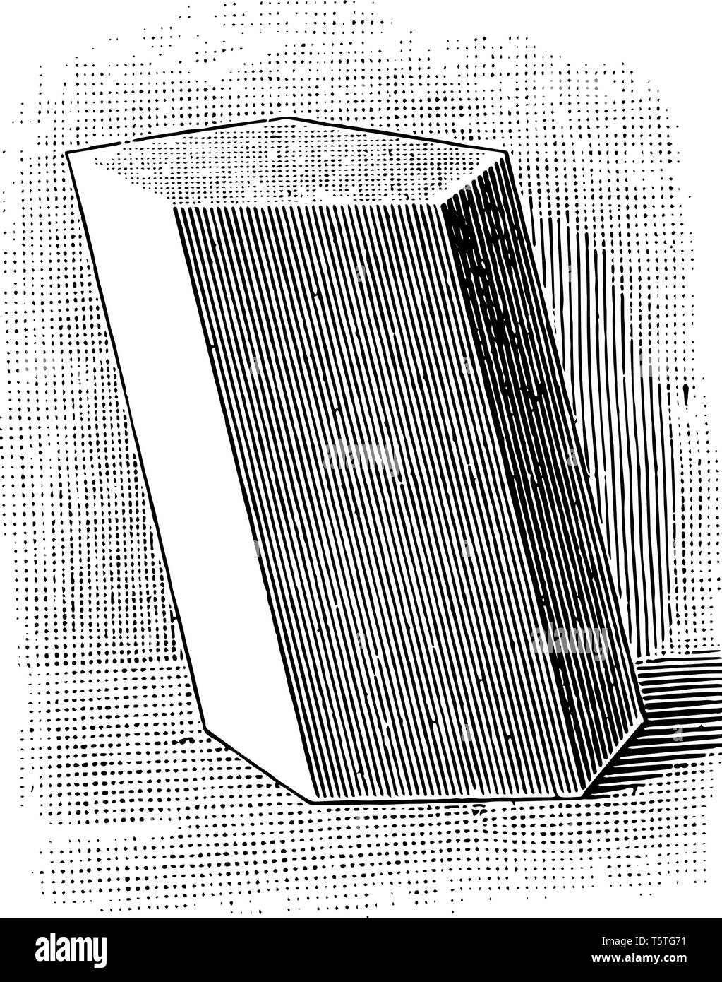 A polyhedron of which two faces are equal polygons in parallel planes ...