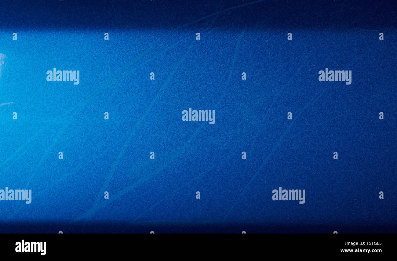 Blue metallic paint texture with light dents from pets claws Stock ...