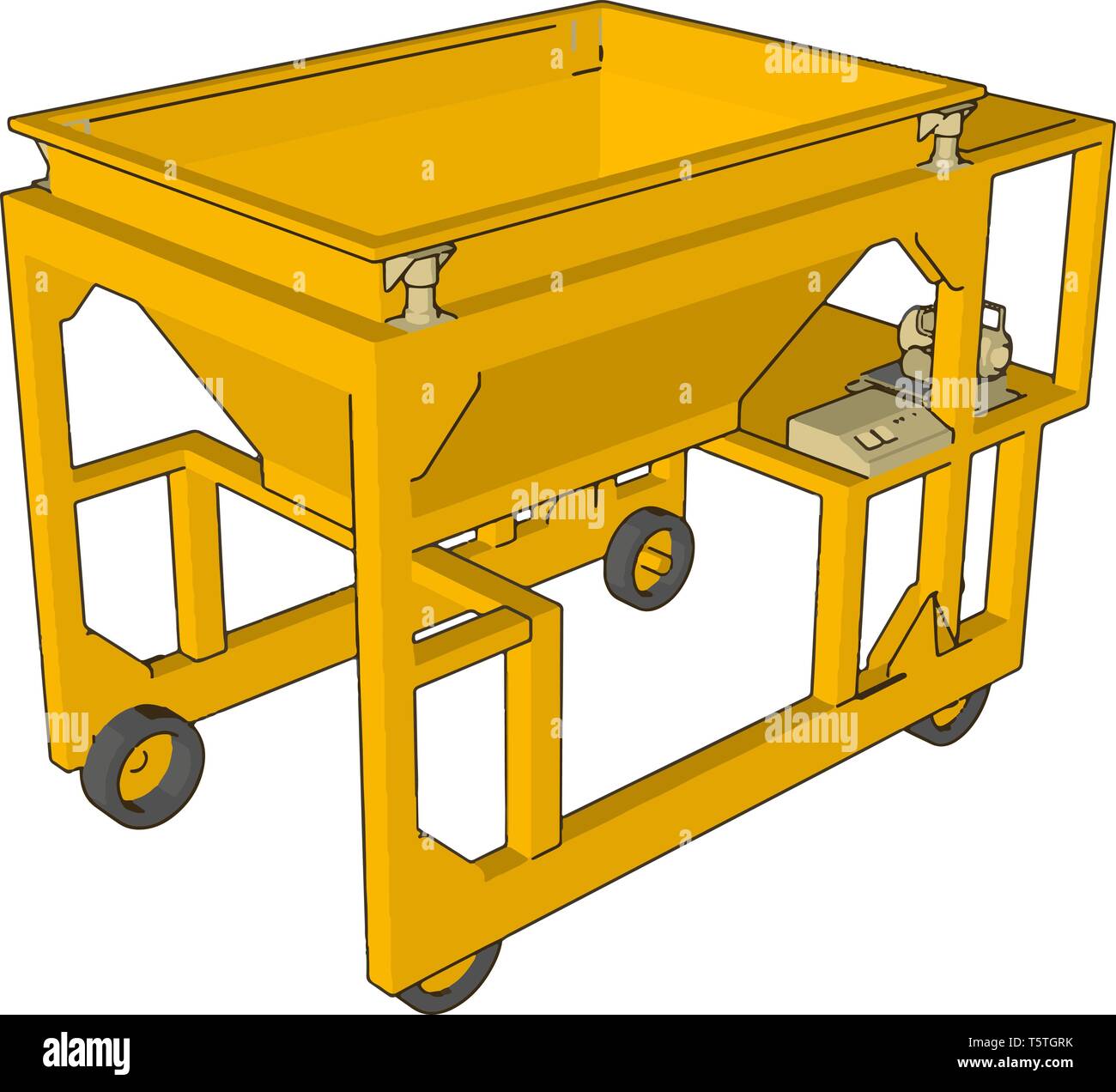 Filling sandbags Stock Vector Images - Alamy