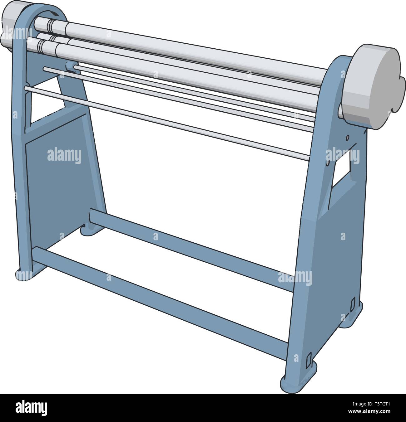 Manual press brake vector illustration on white background Stock Vector ...