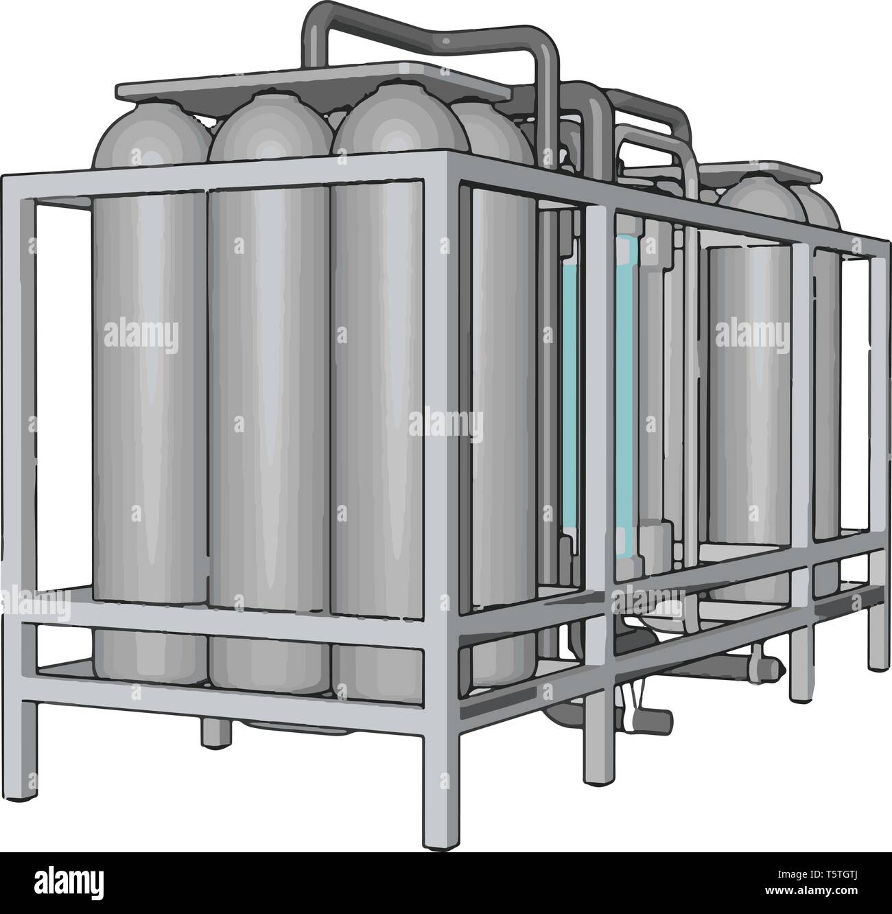 Temperature controlled storage containersfor liquid vector illustration ...