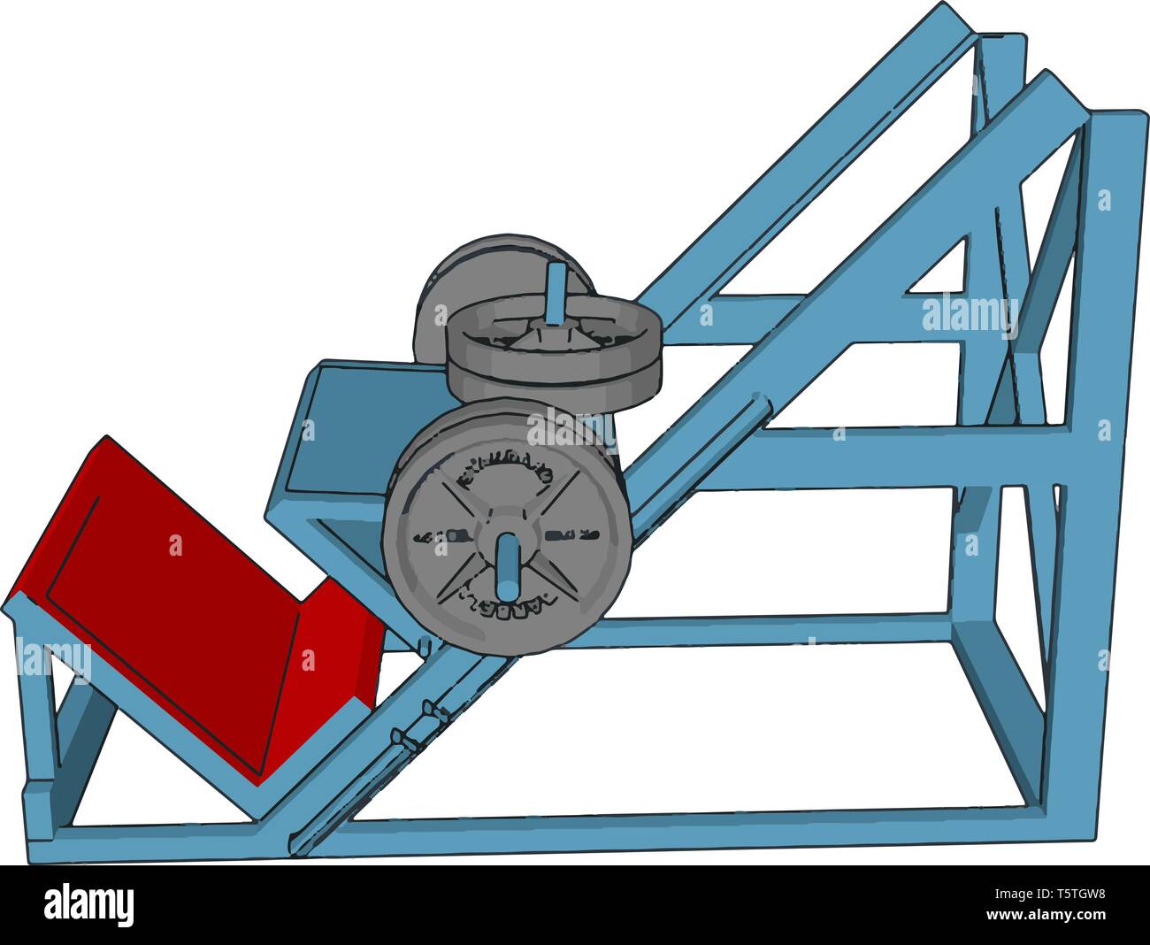 3d render blue metal Stock Vector Images - Alamy