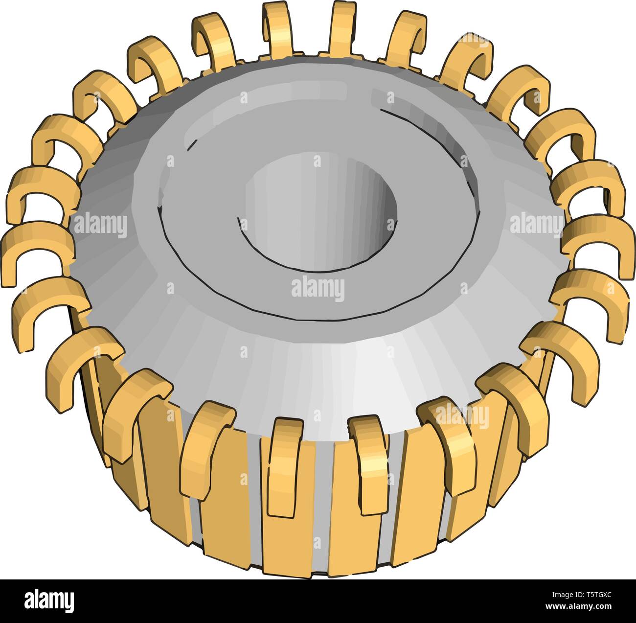 Simple icon gears on Stock Vector Images - Alamy