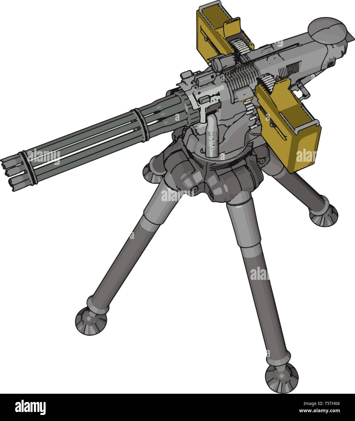 Bullet on assault rifle Stock Vector Images - Alamy