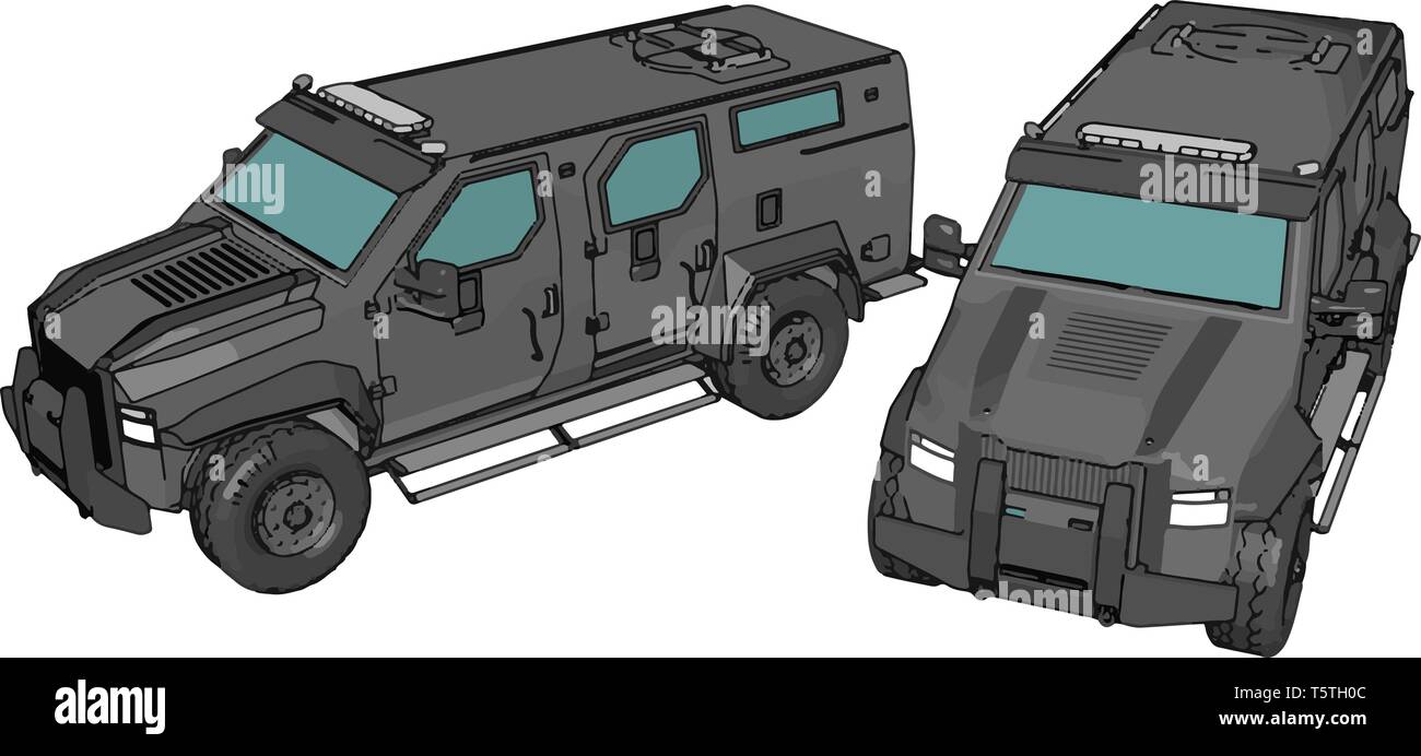 Two armored Stock Vector Images - Alamy