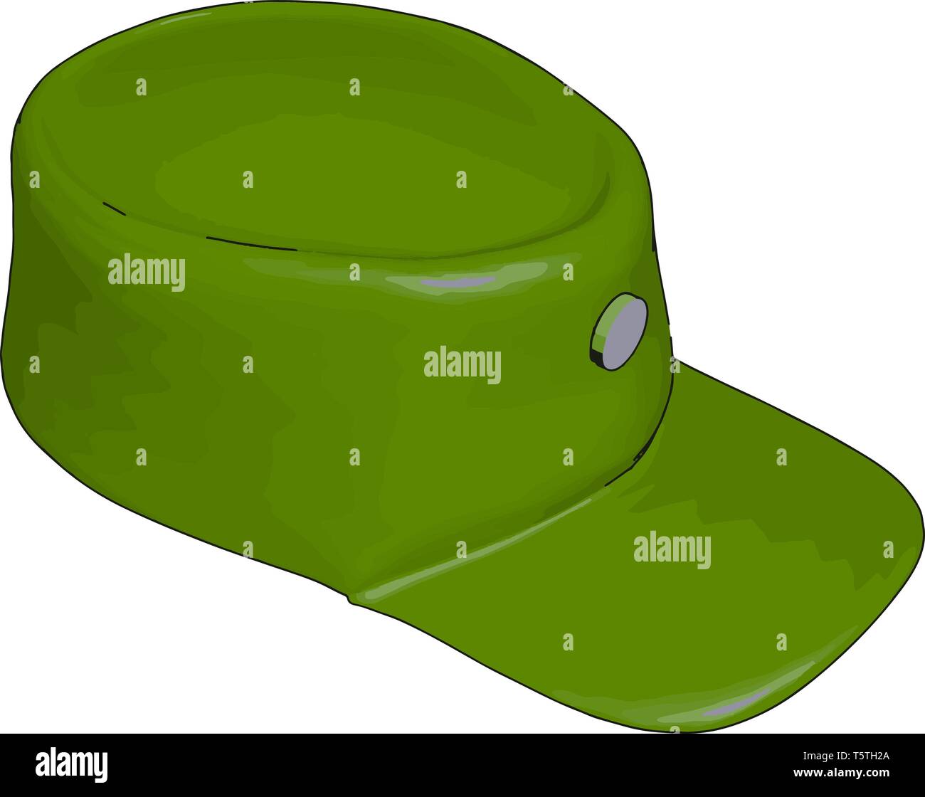 Military hat icon blue Stock Vector Images - Alamy