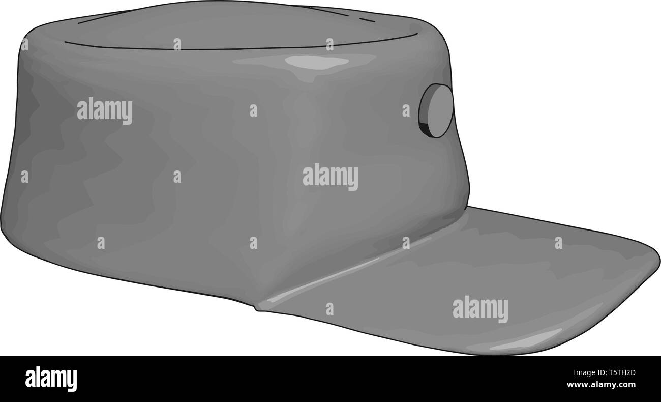Grey military cap Stock Vector Images - Alamy