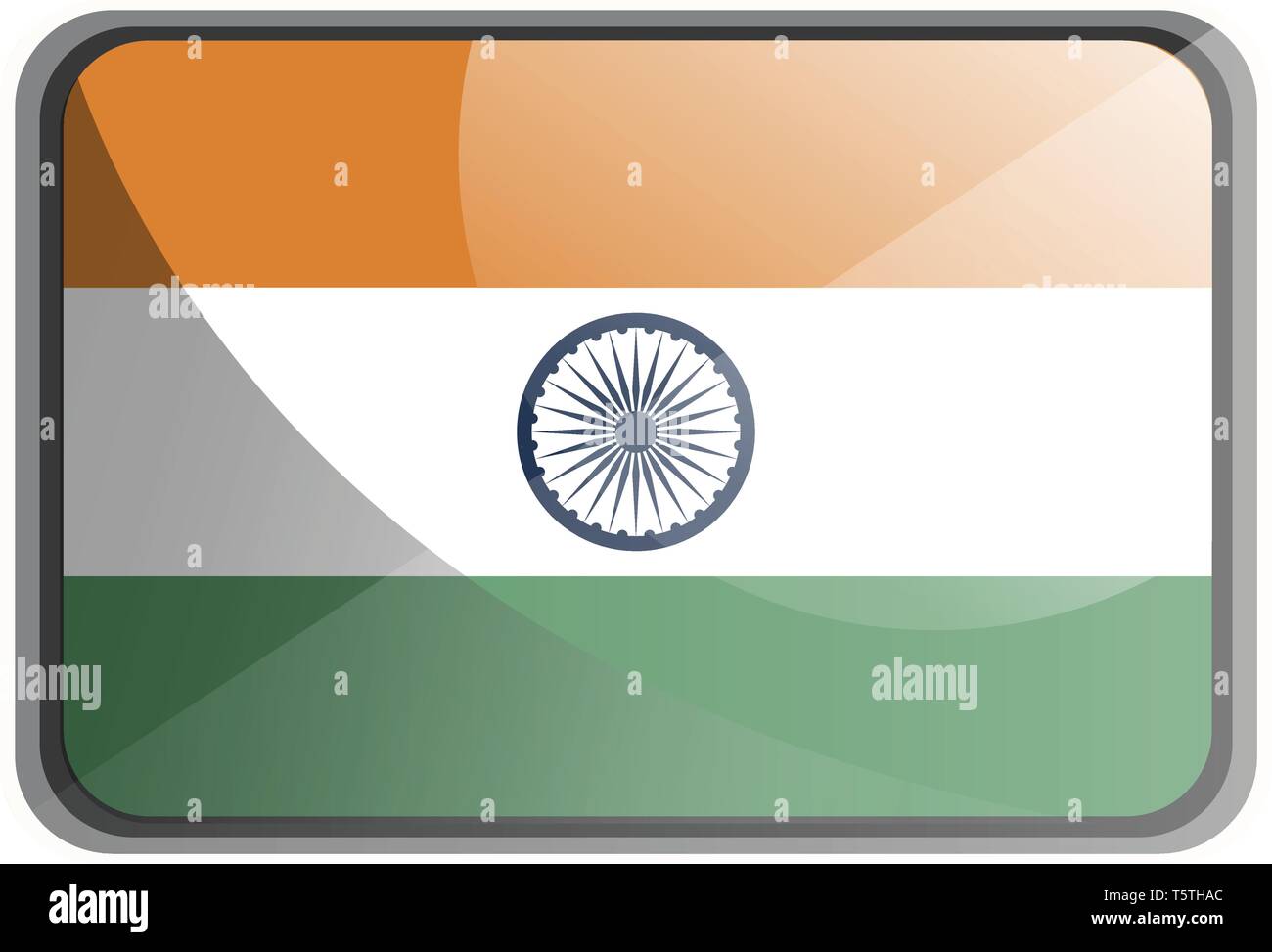 India flag waving on wind Stock Vector Images - Alamy