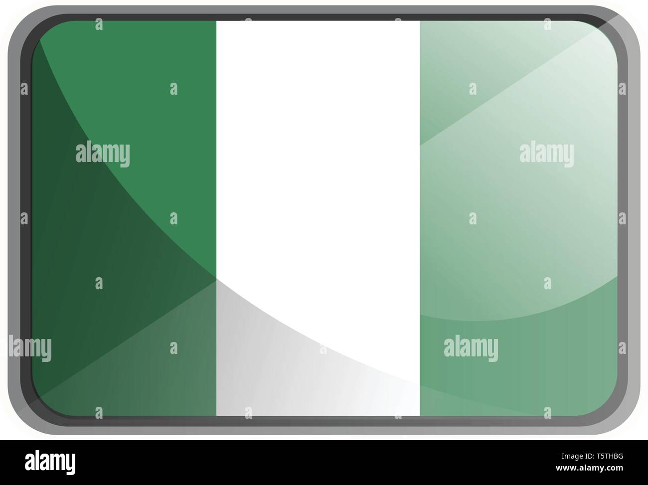 Nigeria map on white Stock Vector Images - Alamy