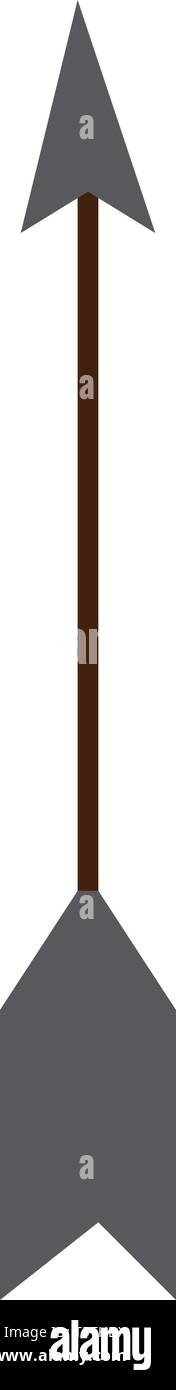 A black pointed arrow vector color drawing or illustration Stock Vector ...