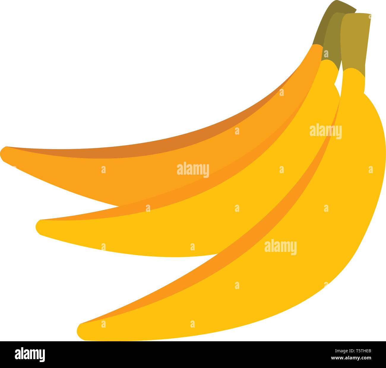 A bunch of yellow banana vector color drawing or illustration Stock ...