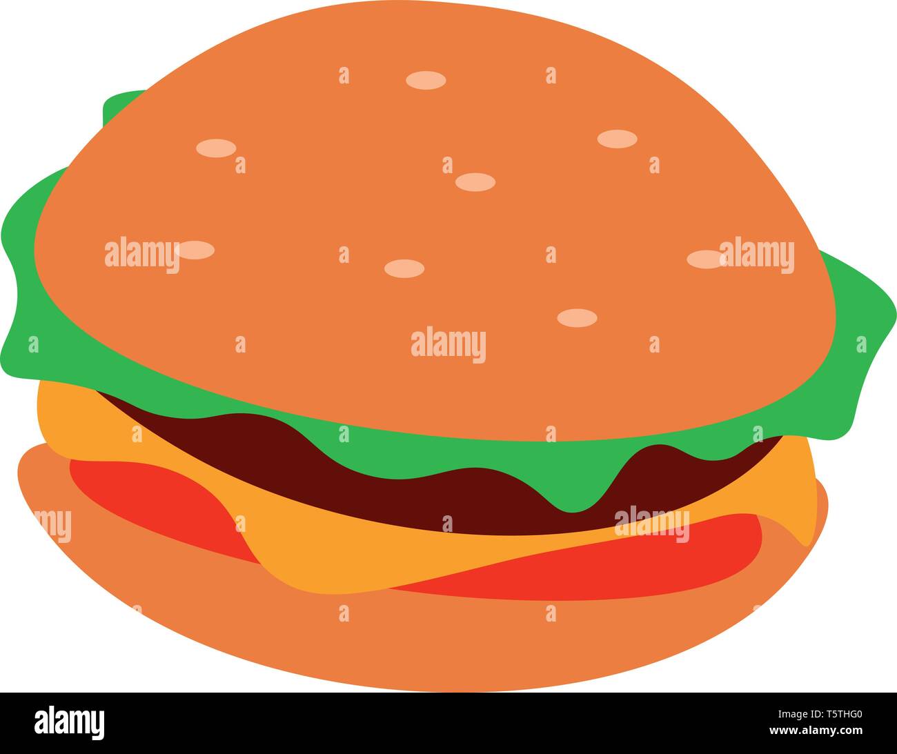 An image resembling a burger that contains cheese tomatoes and lettuce ...
