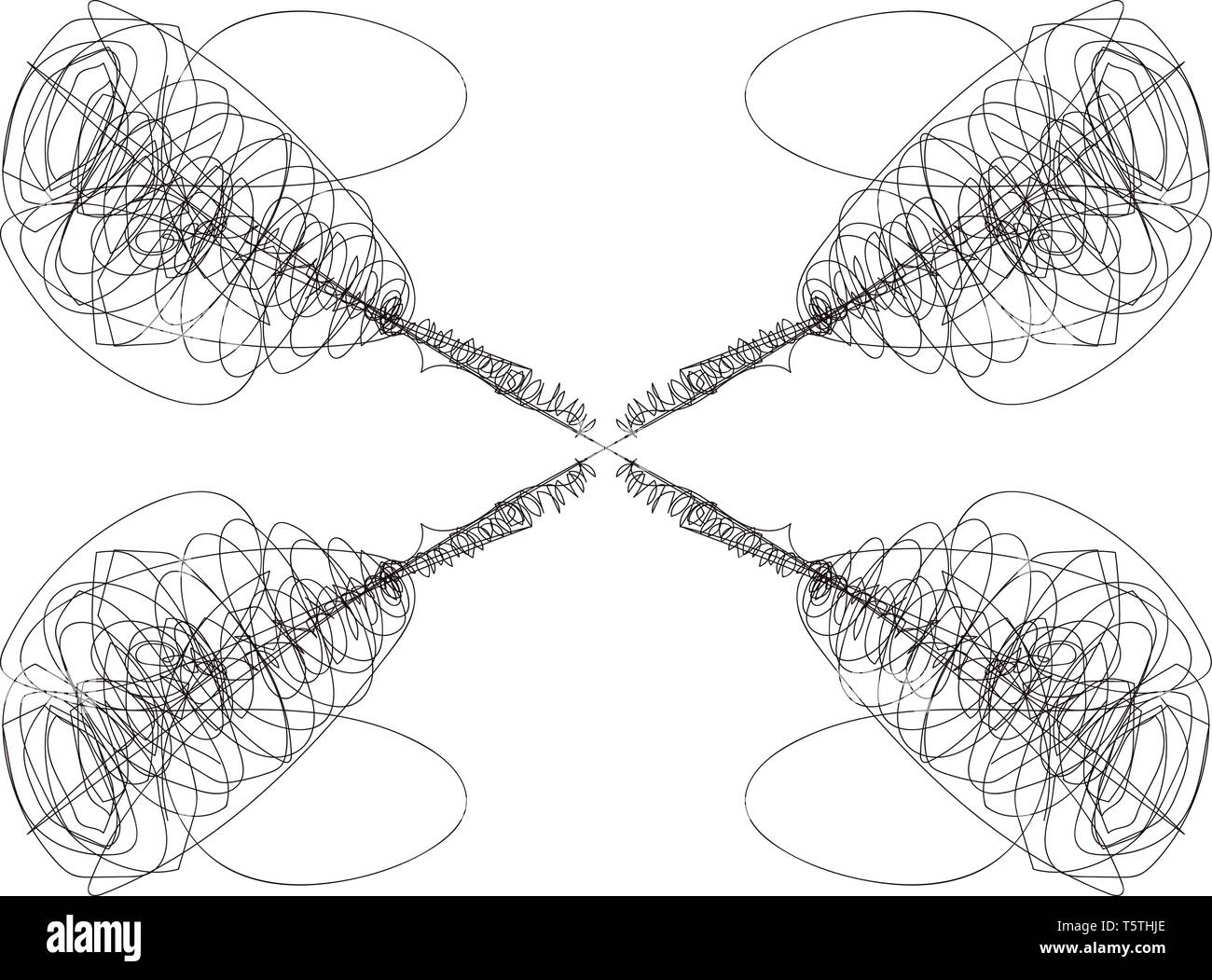 Scribbling color Stock Vector Images - Alamy