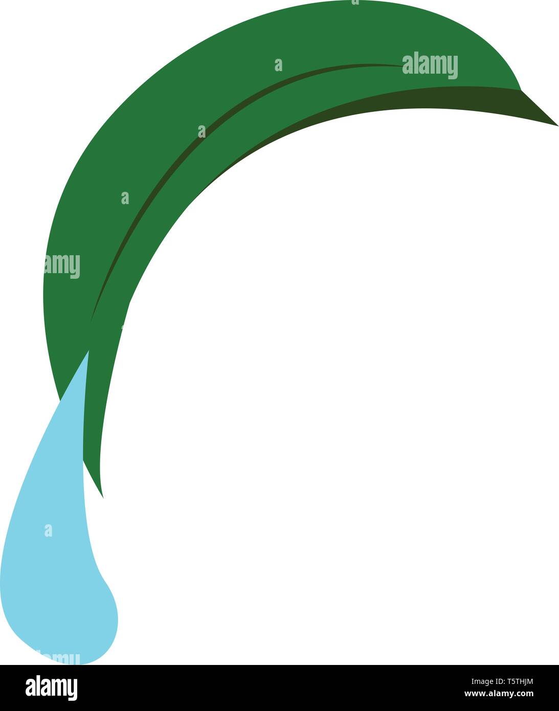 Drop falling from leaf Stock Vector Images - Alamy