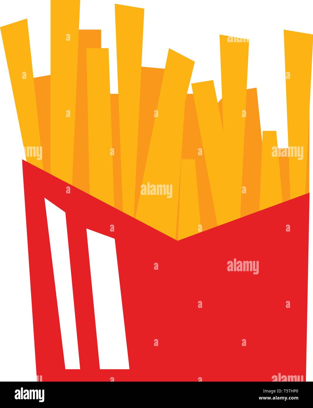 Golden french fries Stock Vector Images - Alamy