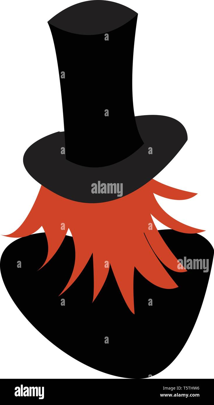 Mad Hatter Top Hat Vector