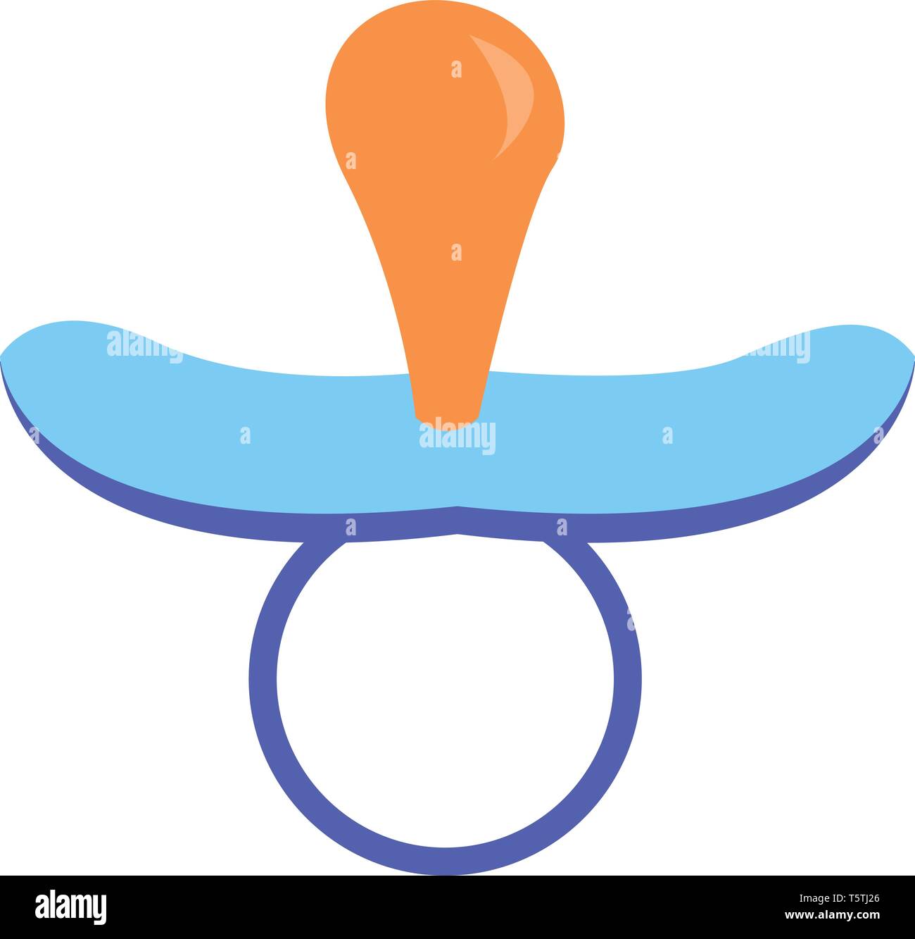 Blue Baby Pacifier Clipart