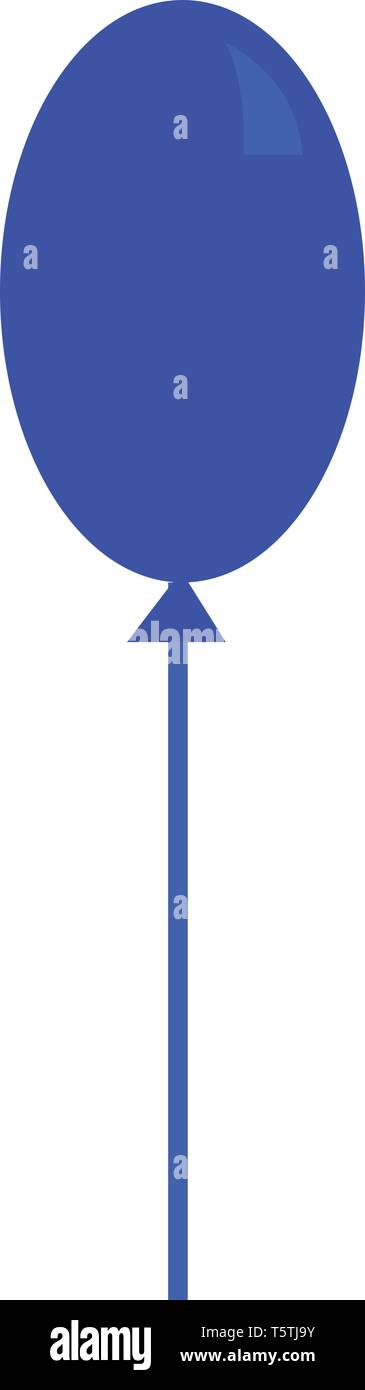 A blue balloon vector or color illustration Stock Vector Image & Art ...