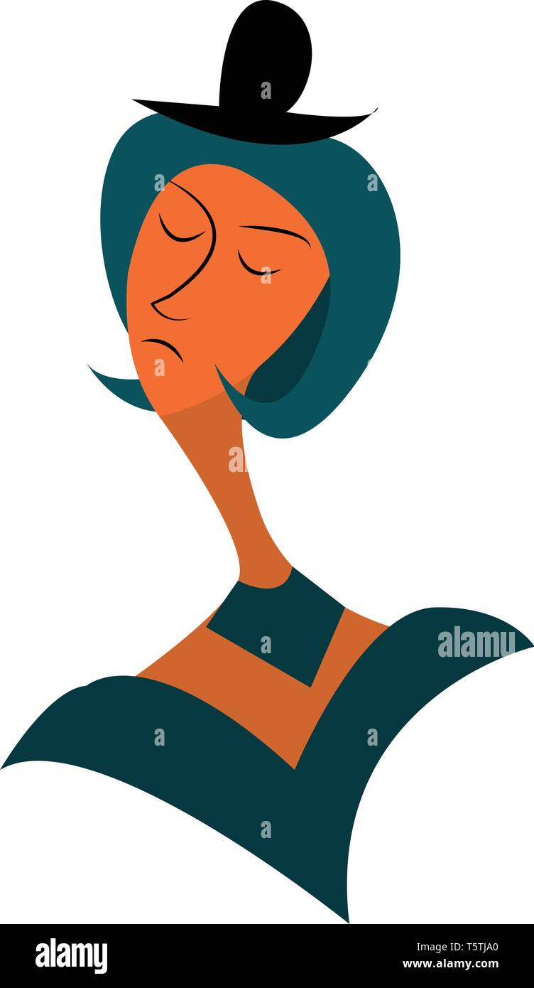 Beauty summer model girl in Stock Vector Images - Alamy