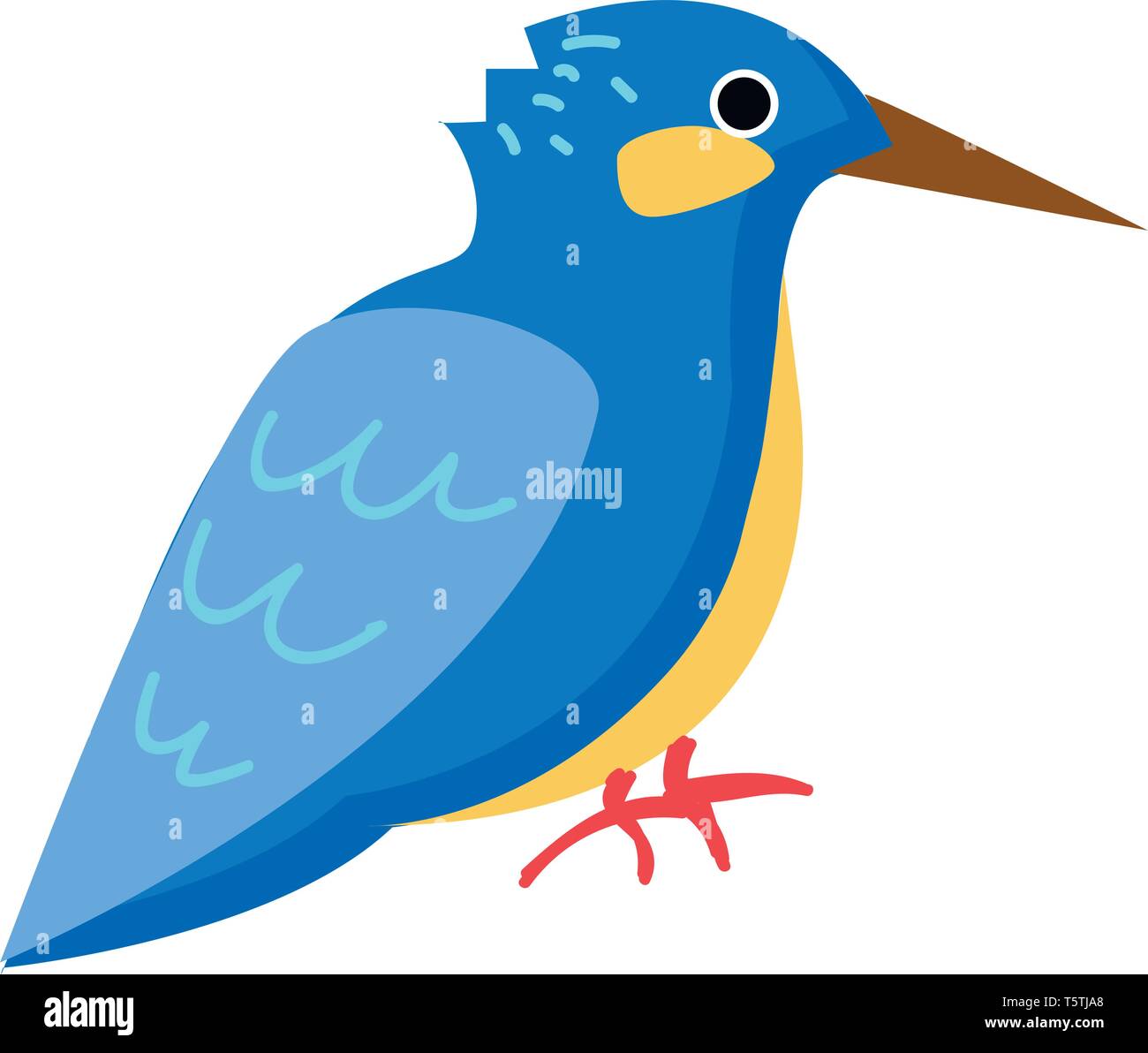 Blue bird vector hi-res stock photography and images - Alamy