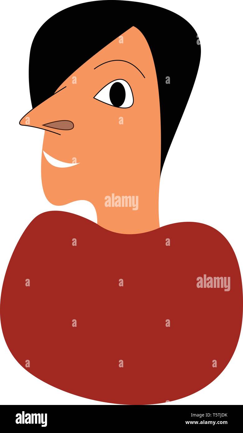 Boy with smile vector or color illustration Stock Vector Image & Art ...