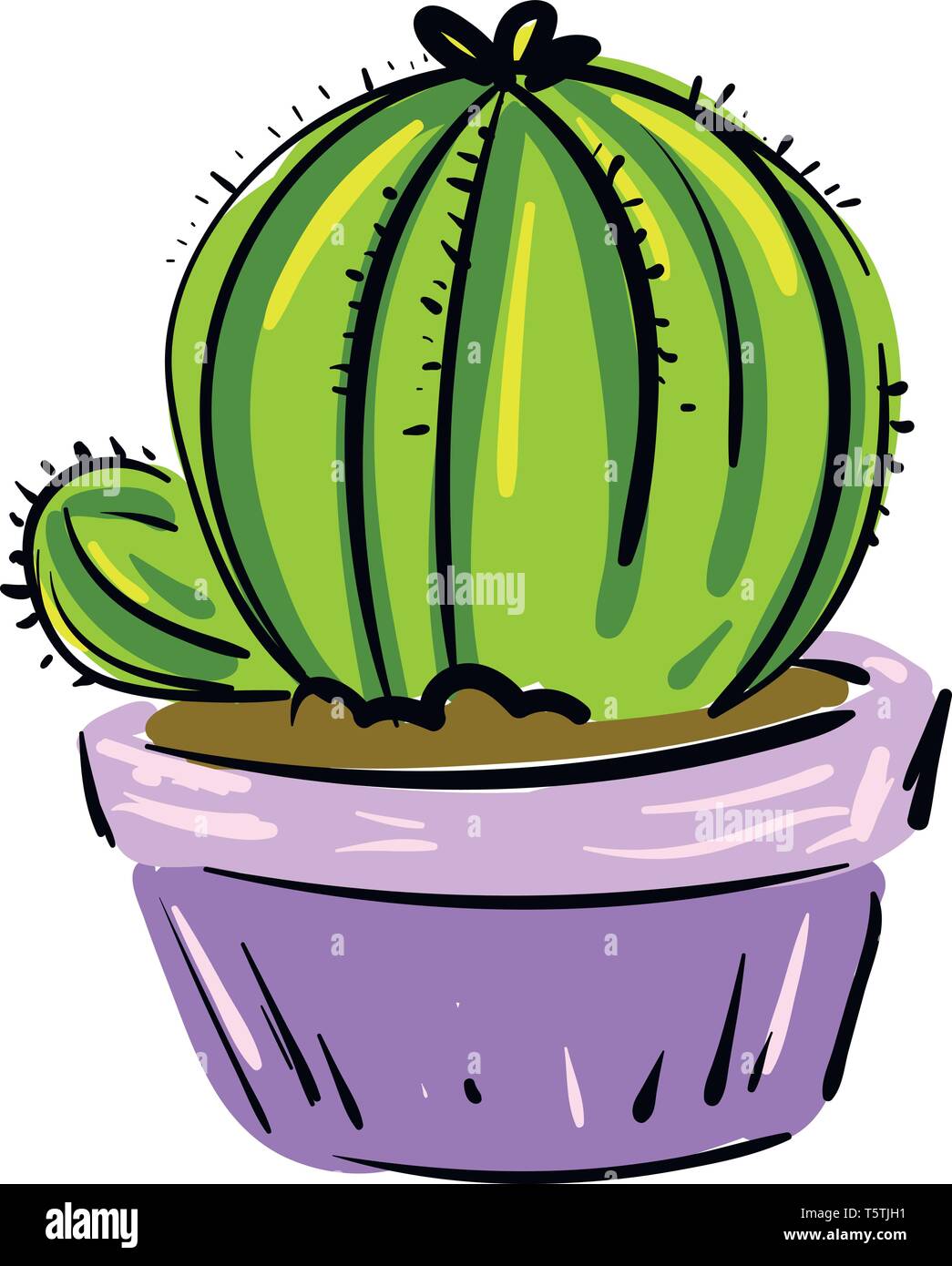 Purple houseplant Stock Vector Images - Alamy