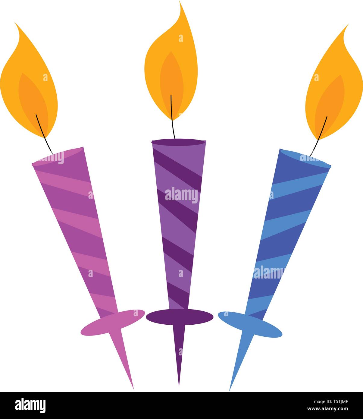 Family of three birthday party Stock Vector Images - Alamy