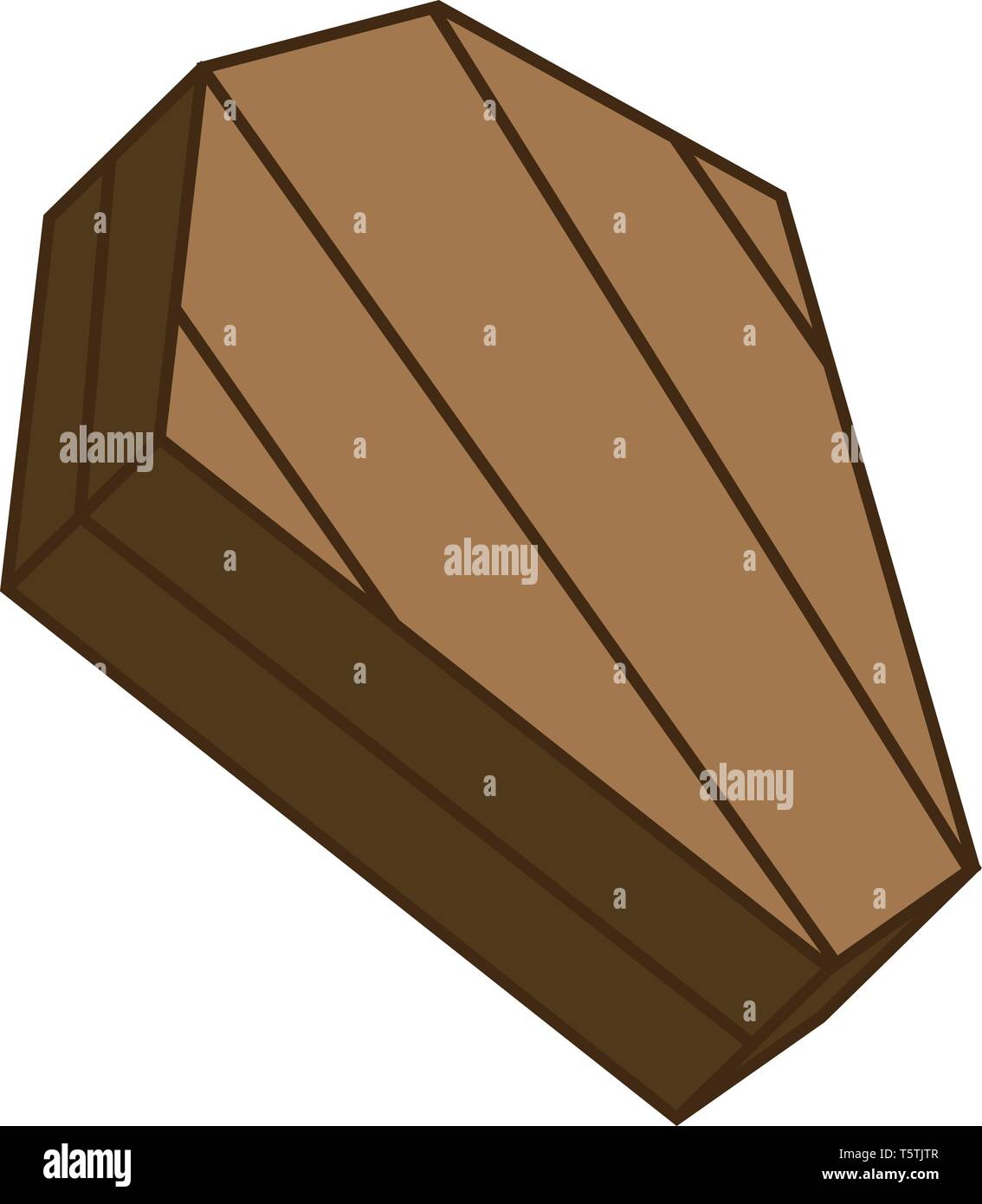 A funerary coffin box vector or color illustration Stock Vector Image ...