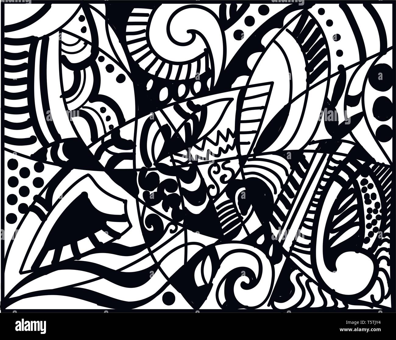 Hand drawn color doodle Stock Vector Images - Alamy