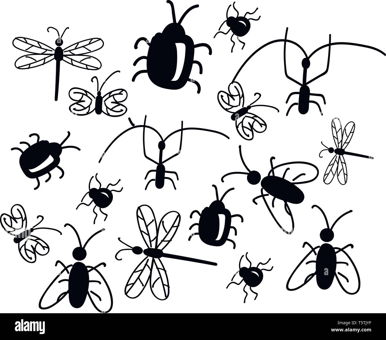 Insects Drawings To Color