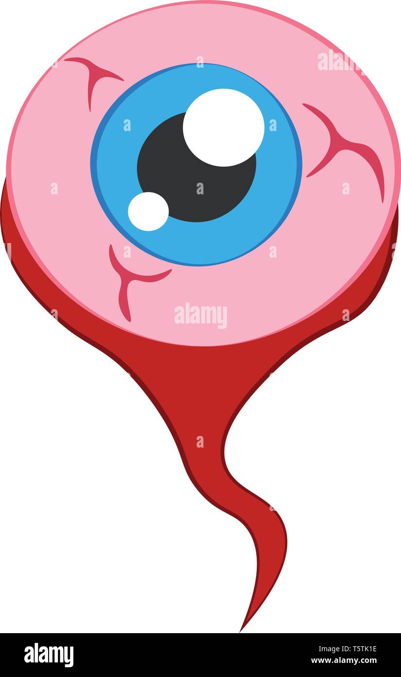 Eyeball with blue pupil vector or color illustration Stock Vector Image ...