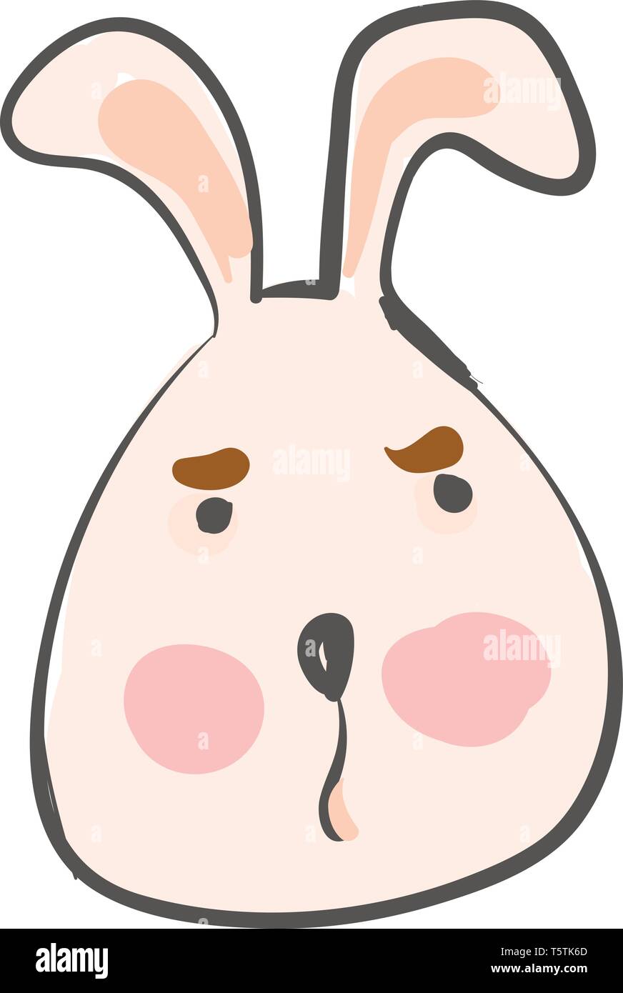 Grumpy rabbit Stock Vector Images - Alamy