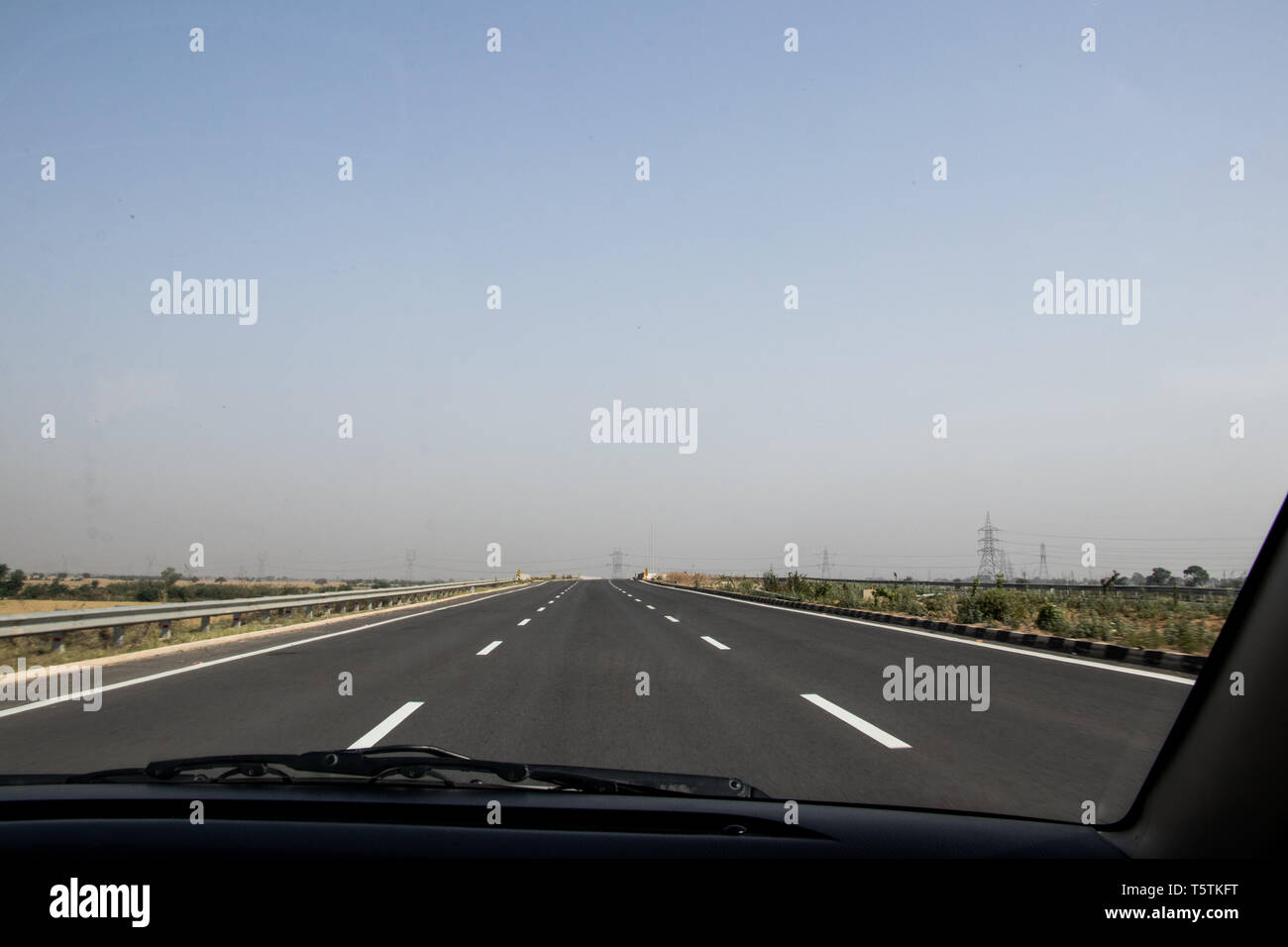 Aerial view motorway through hi-res stock photography and images - Alamy