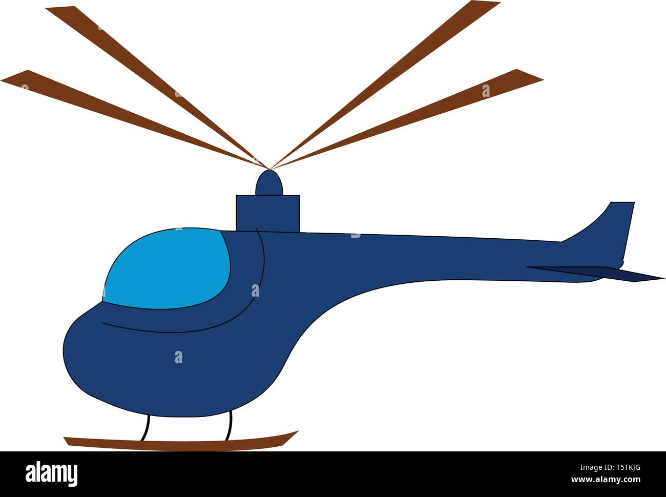 Blue Helicopter Clipart