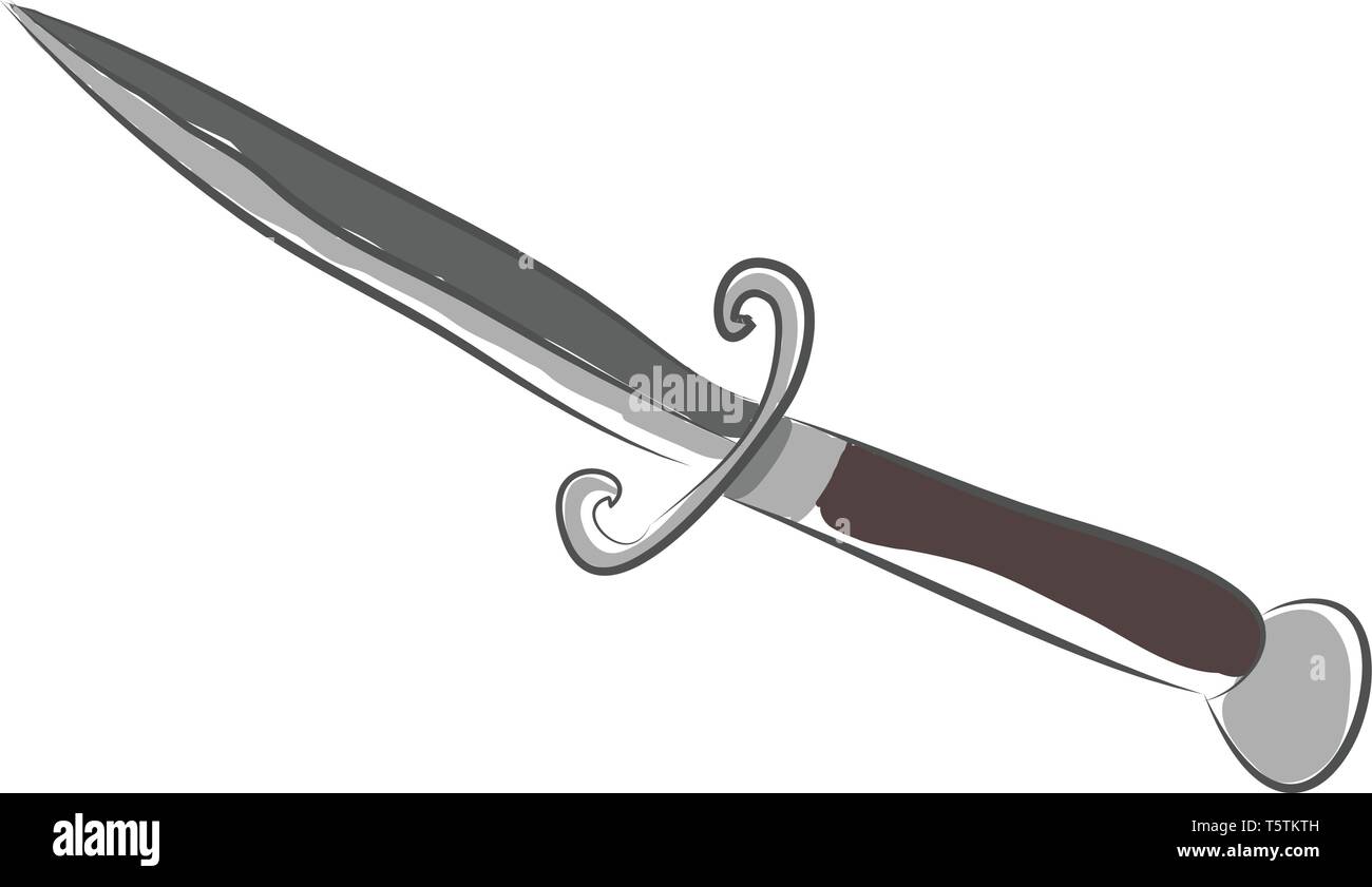 ancient dagger drawing