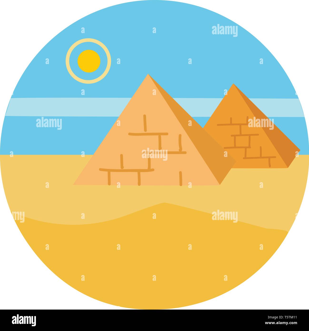 The landscape of pyramids whose outer surfaces are triangular and that ...