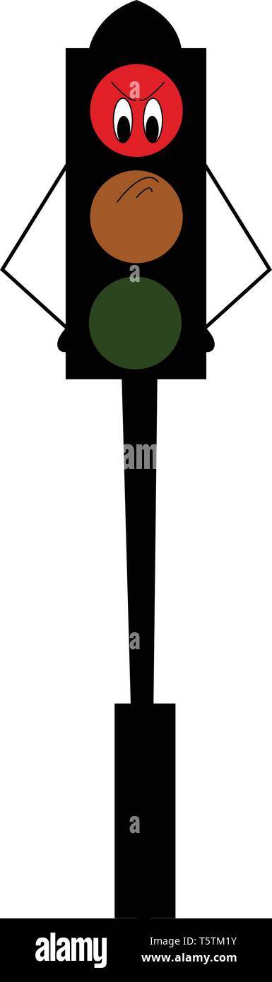 Blue and red light signals Stock Vector Images - Alamy