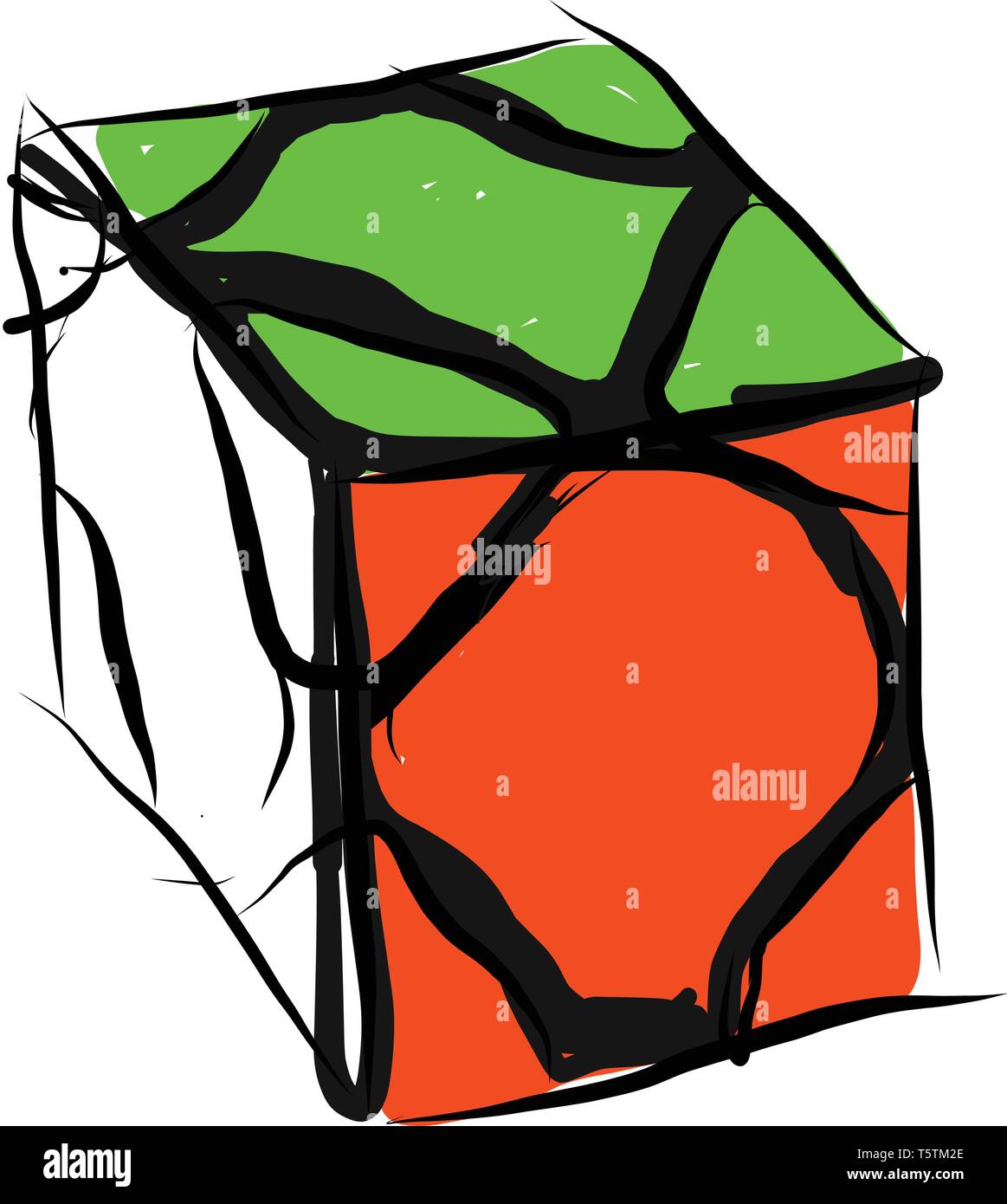 Rubik's cube a color combination puzzle enjoyed by all ages vector ...