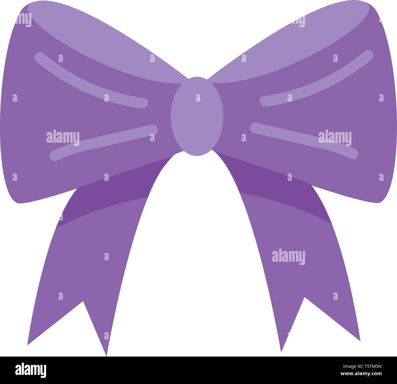 Purple bow vector illustration on white background Stock Vector Image ...