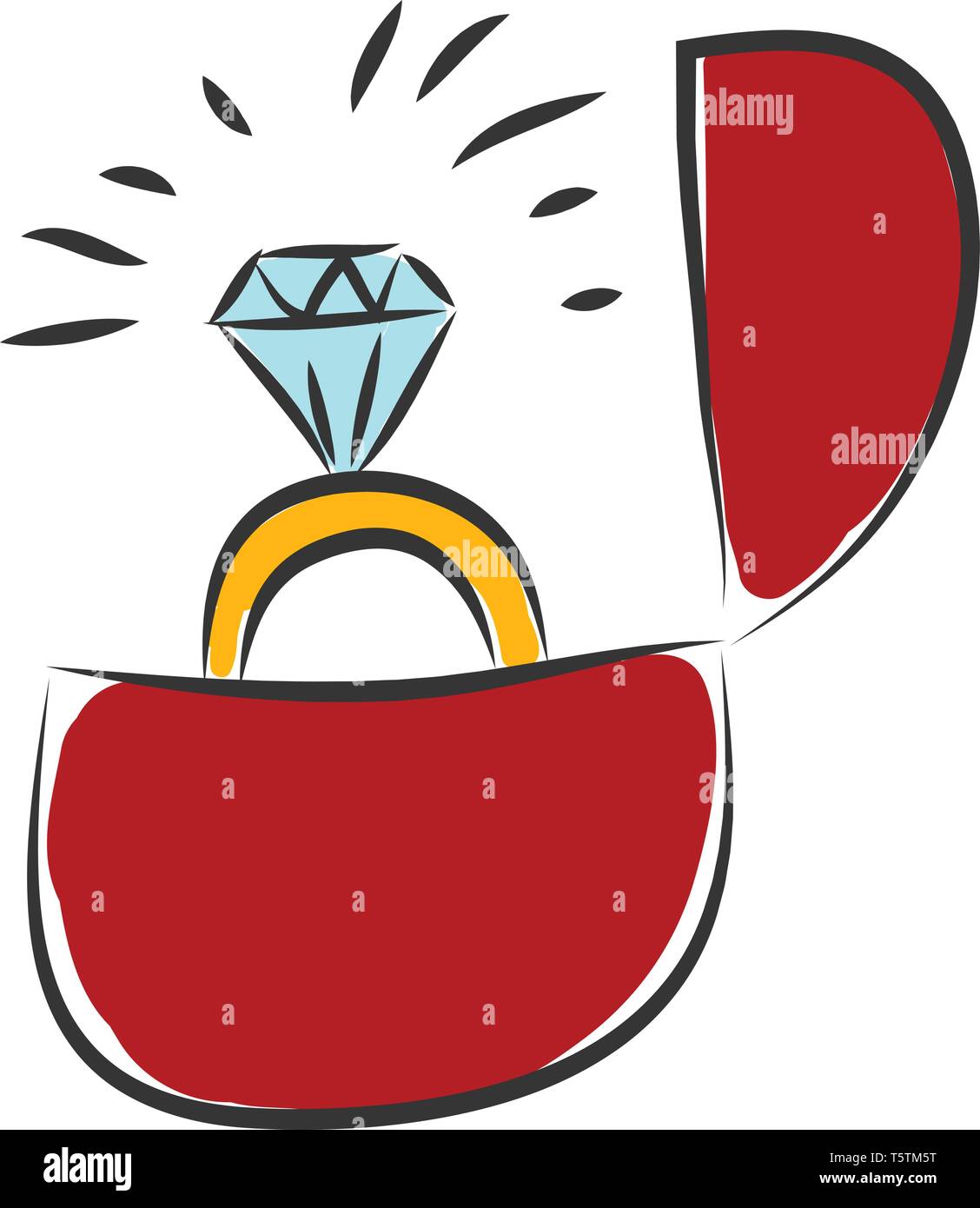 Jewelry in box on Stock Vector Images - Alamy