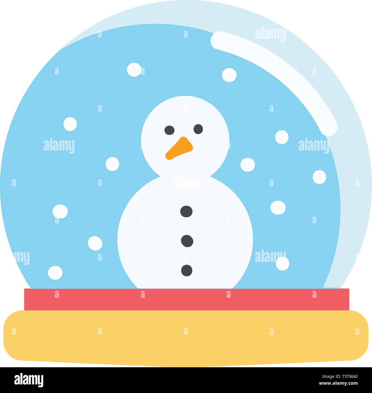 Snow globe isolated on Stock Vector Images - Alamy