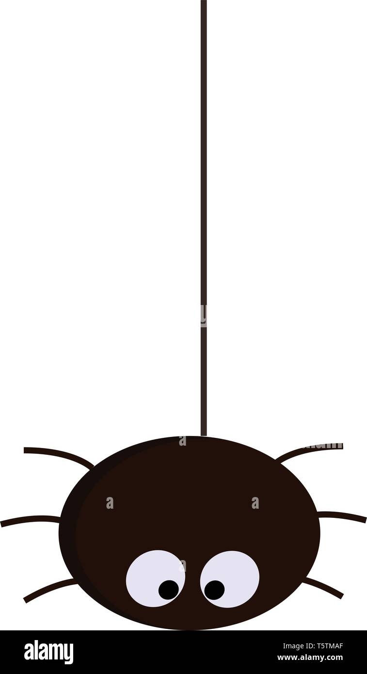 Hanging spider vector vectors hi-res stock photography and images - Alamy