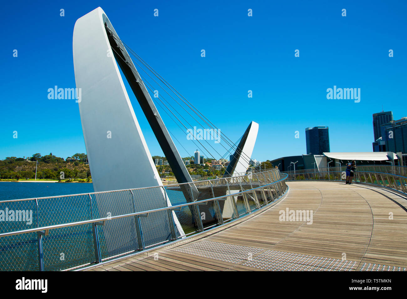 Elizabeth Quay Bridge - Perth - Australia Stock Photo - Alamy