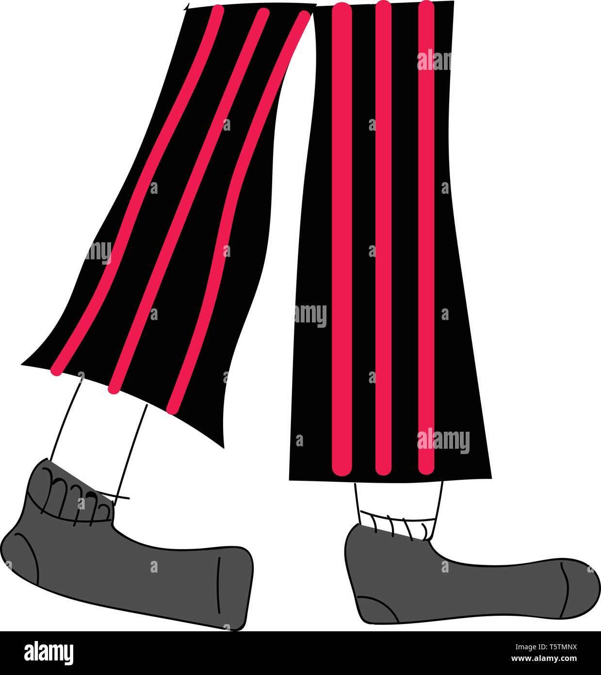 Red and white striped pants Stock Vector Images - Alamy