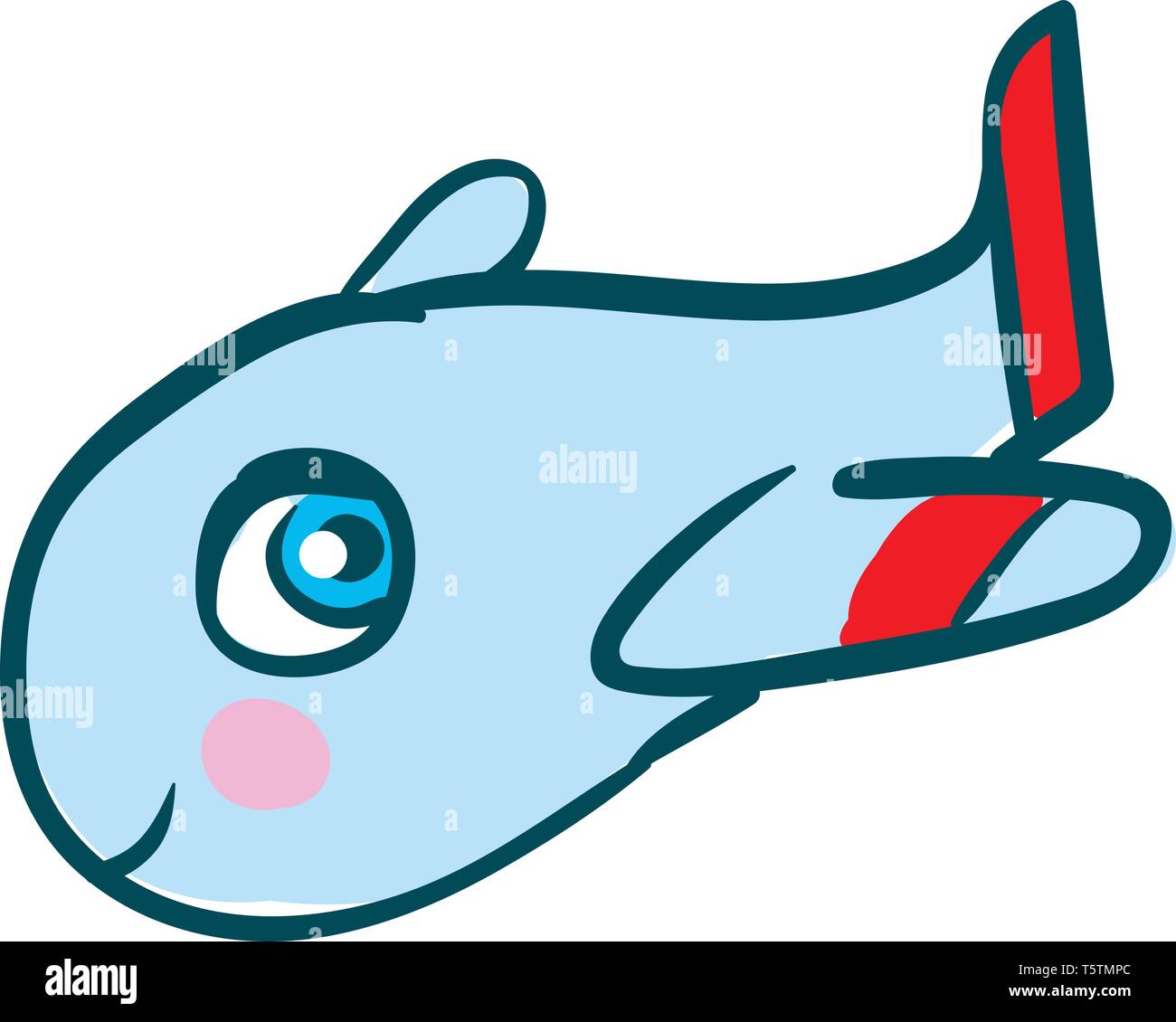 Small smiling aeroplane animation illustration vector on white ...