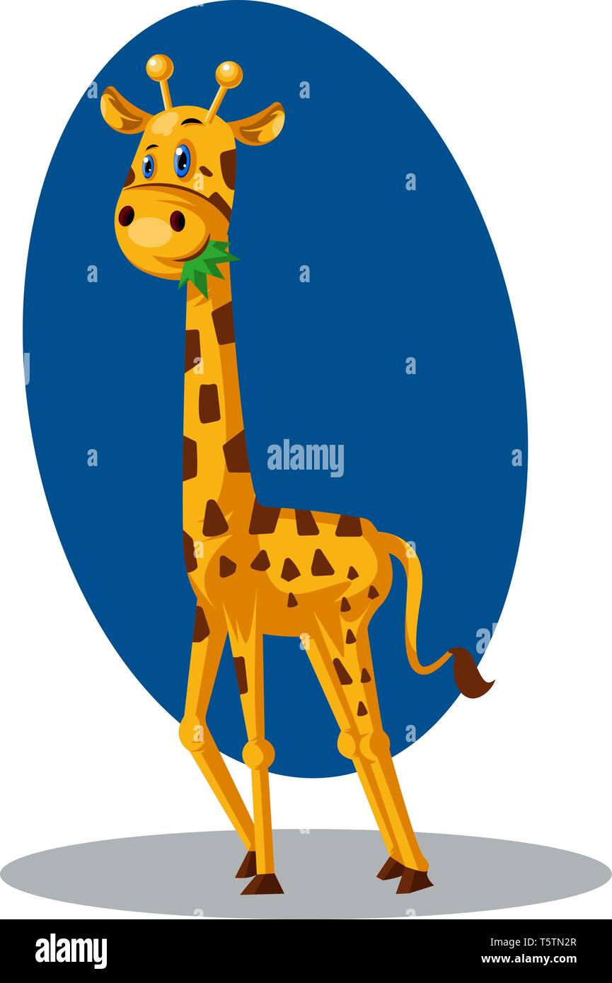 Giraffe Eating Drawing